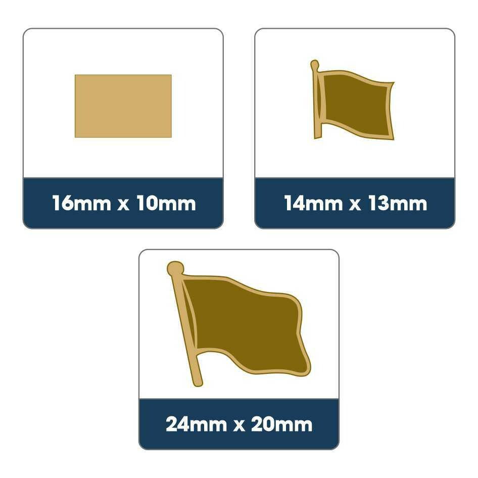 Custom Single Flag Lapel Badges| Buttons & Badges