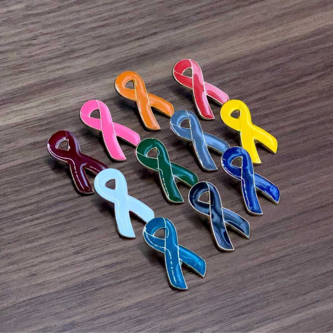 Awareness Ribbon Lapel Badges (27mm) | Buttons & Badges