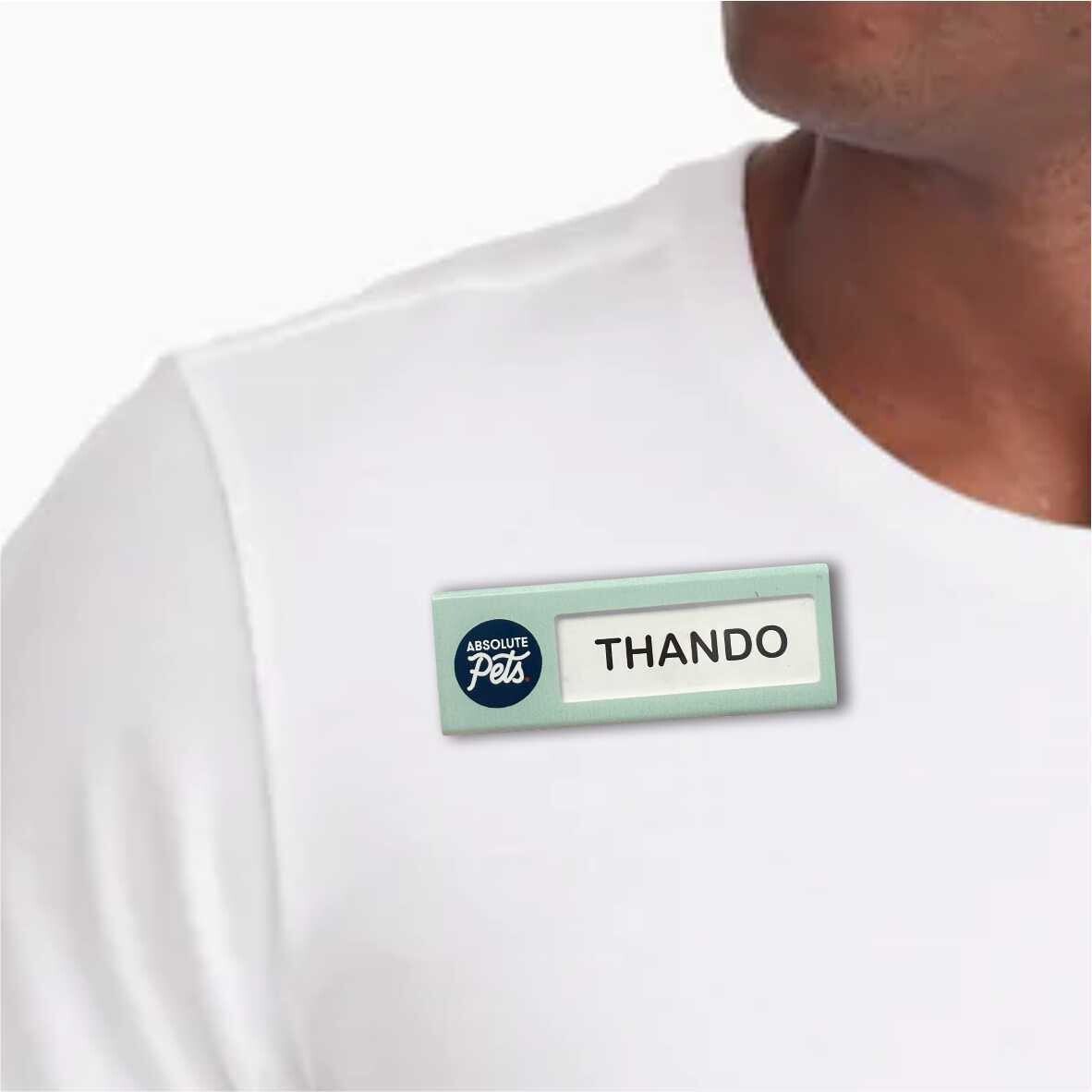 Clear Reusable Name Badges | Buttons & Badges | Printex