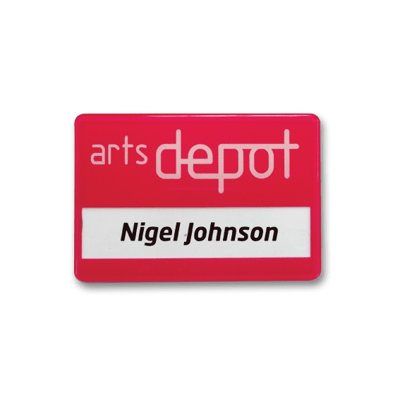 Clear Reusable Name Badges | Buttons & Badges | Printex