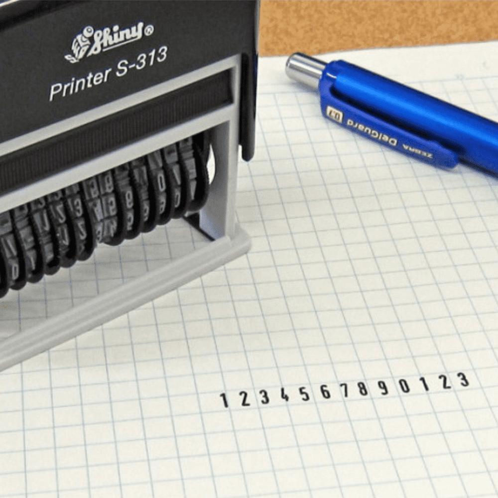 13 Digit Manual Numbering Stamp 3mm | Stamps & Badges