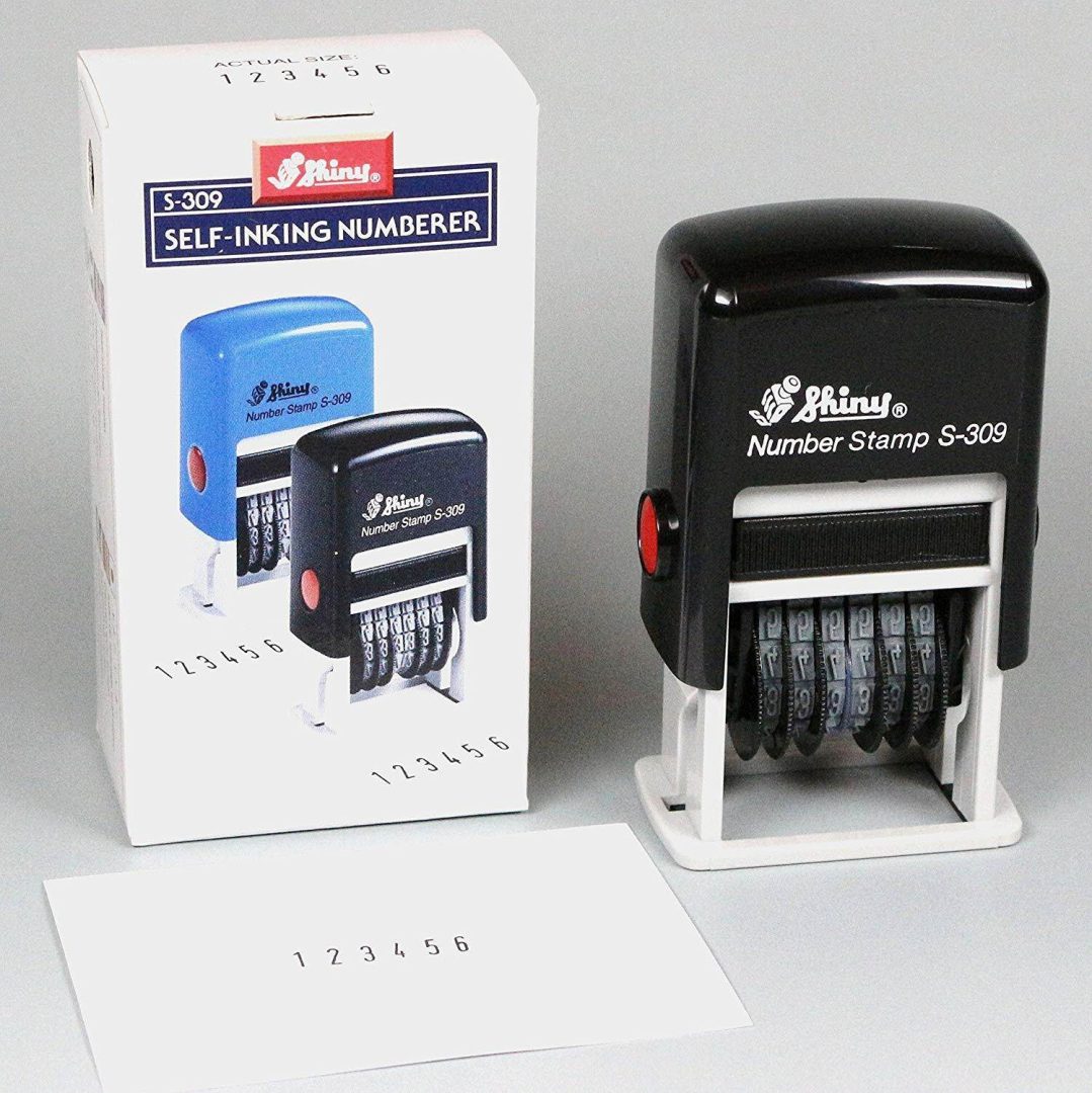 Shiny 6 Digit Numbering Stamp 3mm | Stamps & Badges