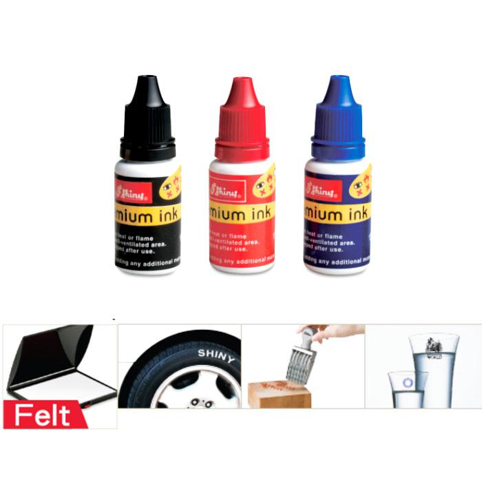 Shiny Premium Ink (15ml) - Red | Stamps & Badges