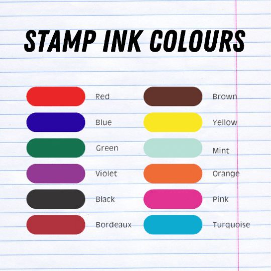 Shiny 25x70mm DUO Hand Stamp | Stamps & Badges