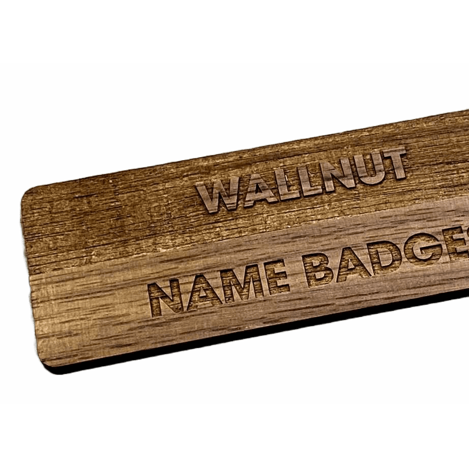 Custom Wooden Name Badges | Buttons & Badges | Printex