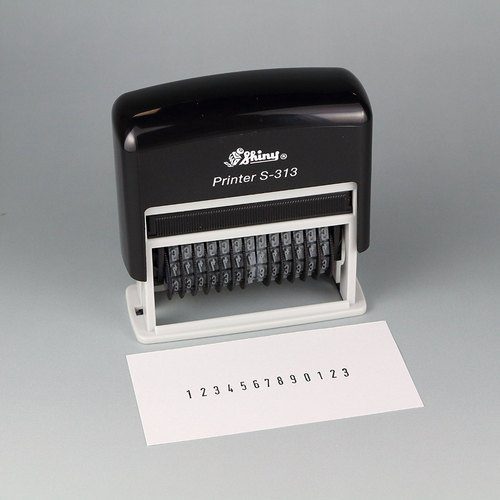 13 Digit Manual Numbering Stamp 3mm | Stamps & Badges