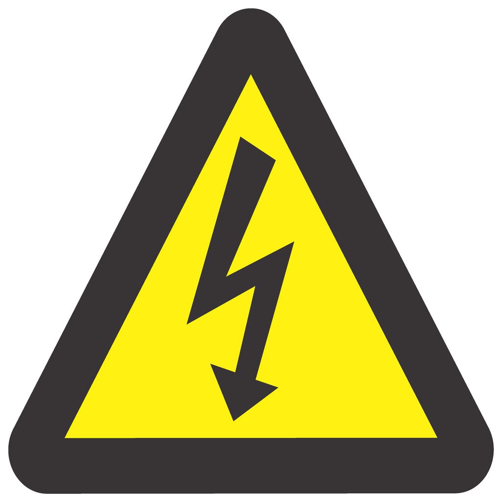 BEWARE OF ELECTRIC SHOCK SAFETY SIGN- Hazard Warning