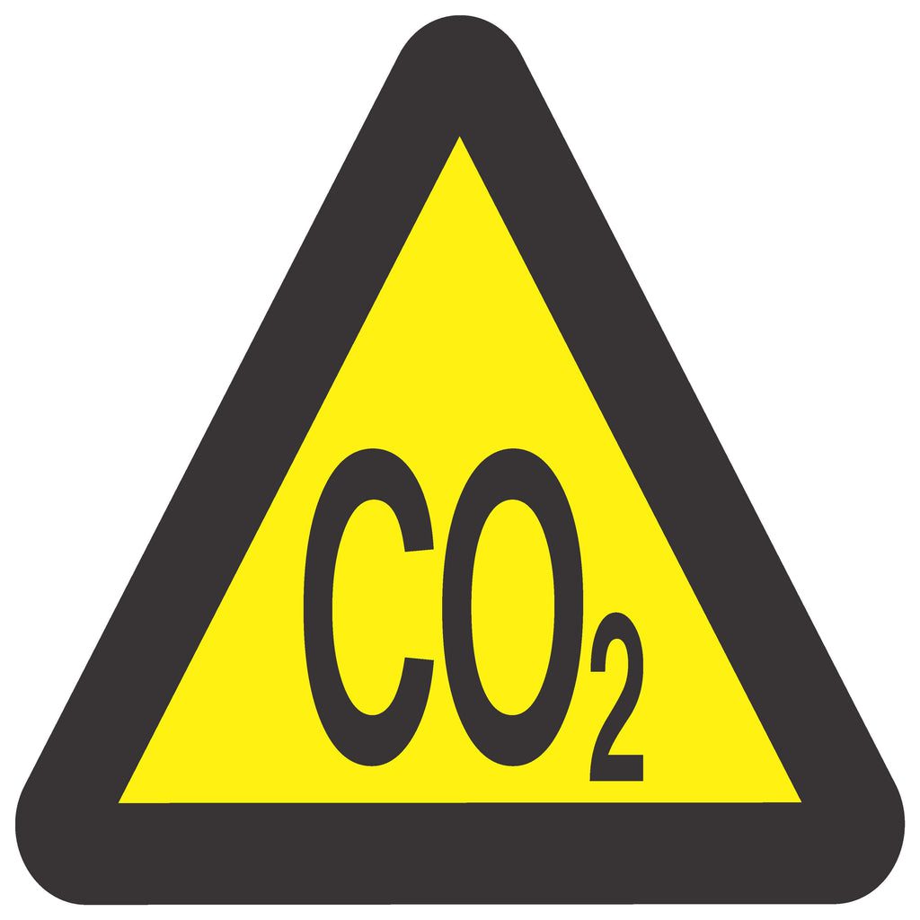 BEWARE OF CARBON DIOXIDE SAFETY SIGN - Hazard Warning