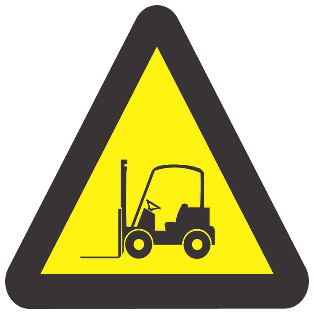 BEWARE OF FORK-LIFTS SAFETY SIGN - Hazard Warning Signs