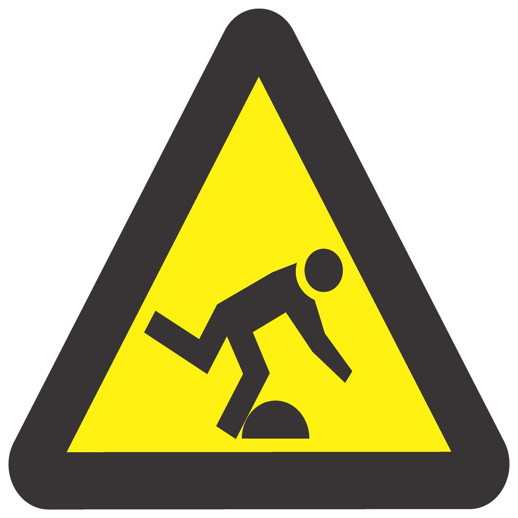 BEWARE TRIPPING HAZARD SAFETY SIGN (WW 33)