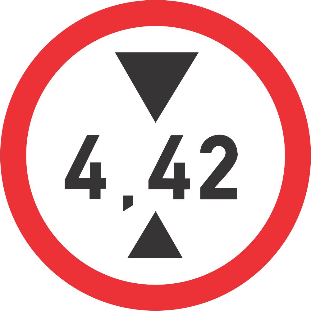 HEIGHT LIMIT RETRO REFLECTIVE ROAD SIGN (R204)