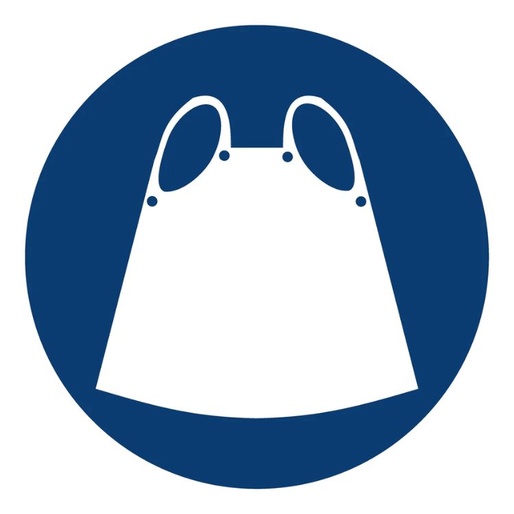 APRON SHALL BE WORN SAFETY SIGN (MV 9)