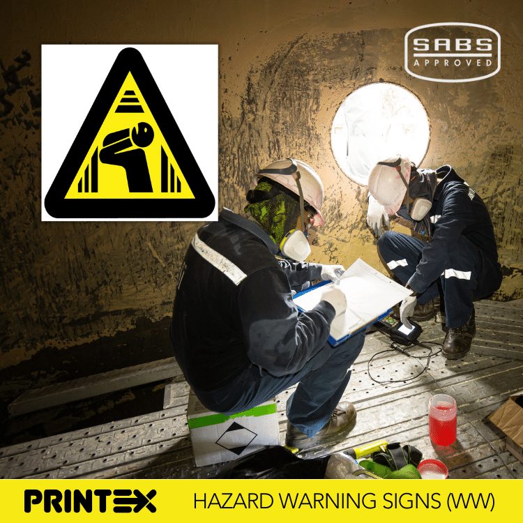 BEWARE OF CONFINED SPACE SAFETY SIGN (WW 28)