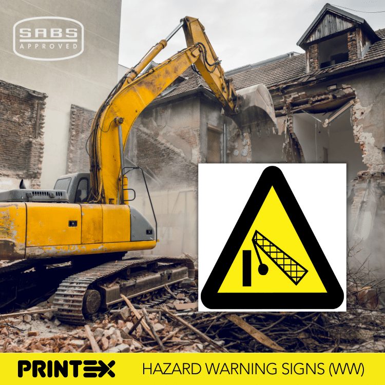 BEWARE OF DEMOLITION AREA SAFETY SIGN (WW 32)