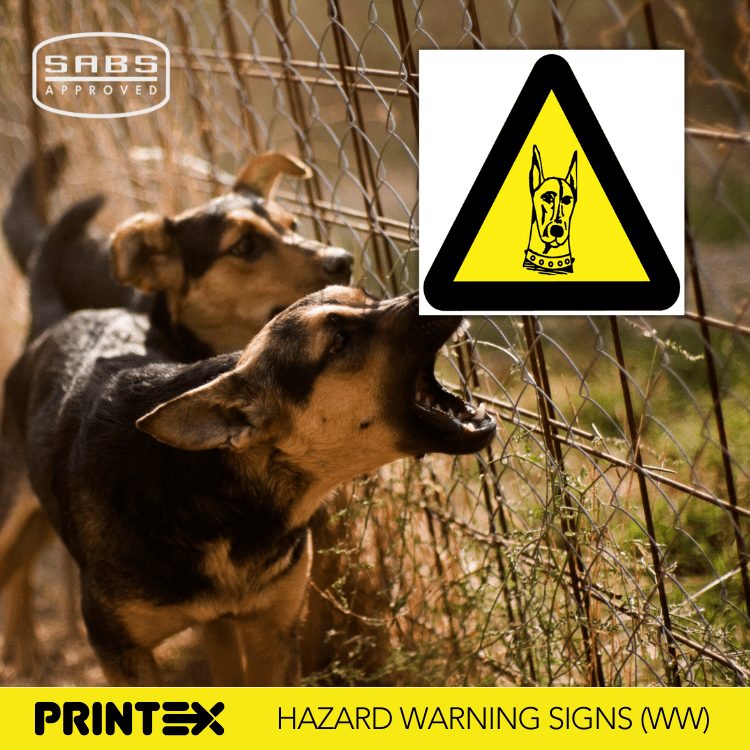 BEWARE OF DOGS SAFETY SIGN - Hazard Warning Signs (WW)