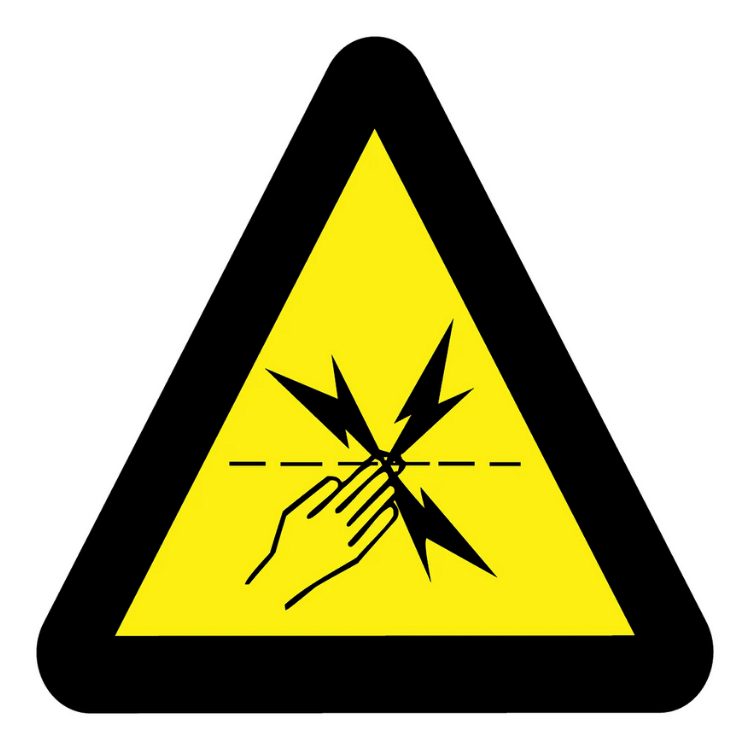 BEWARE OF ELECTRIC FENCE SAFETY SIGN (WW 29)