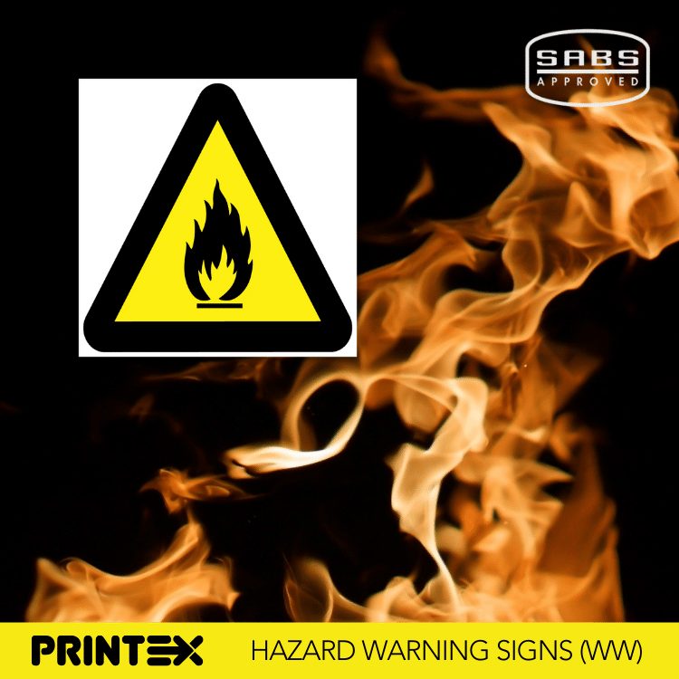 BEWARE OF FIRE HAZARD SAFETY SIGN - Hazard Warning