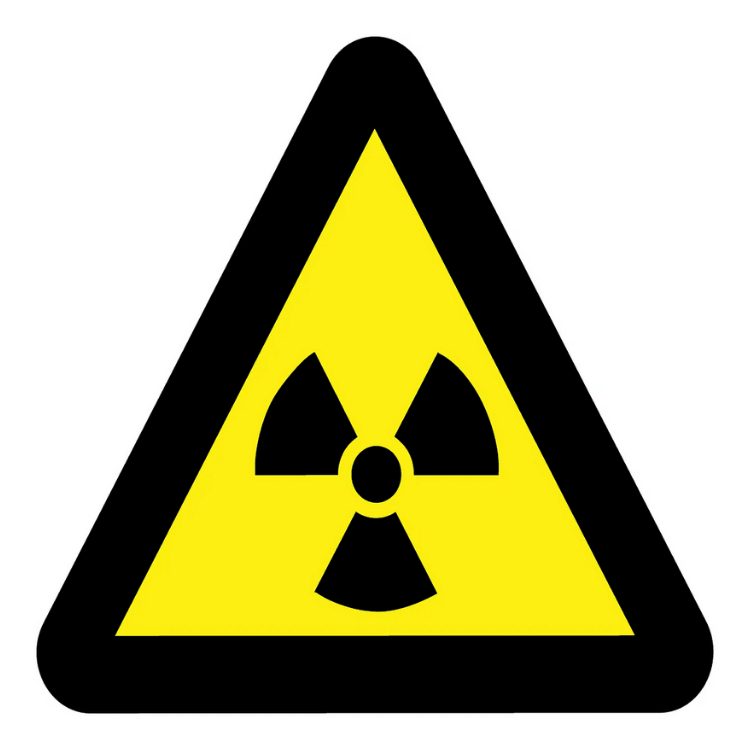 BEWARE OF IONIZING RADIATION SIGN - Hazard Warning