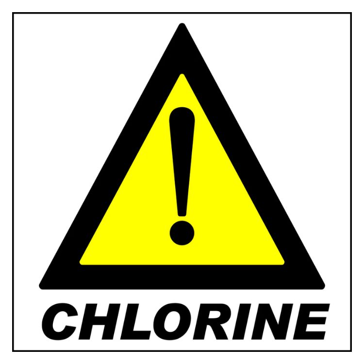 CHLORINE SAFETY SIGN (HW24) - Hazard Warning Signs (WW)