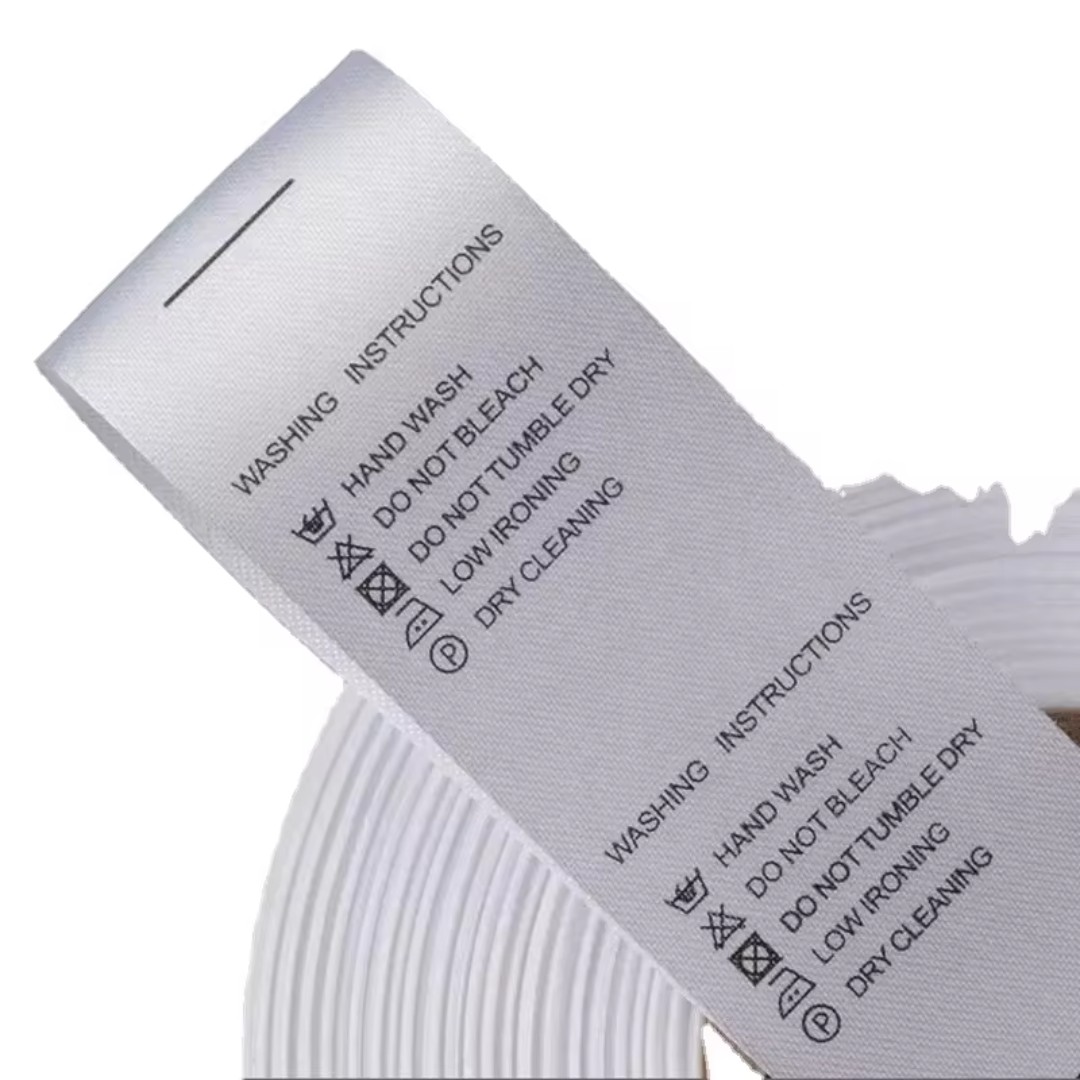 Custom Printed Satin Wash-proof Clothing Tags