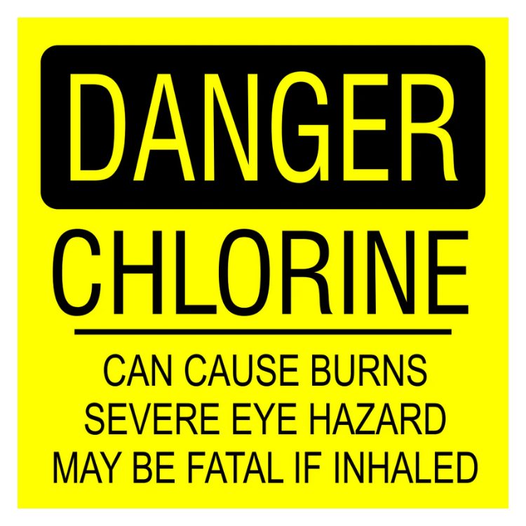 CHLORINE SAFETY SIGN (HW23) - Hazard Warning Signs (WW)