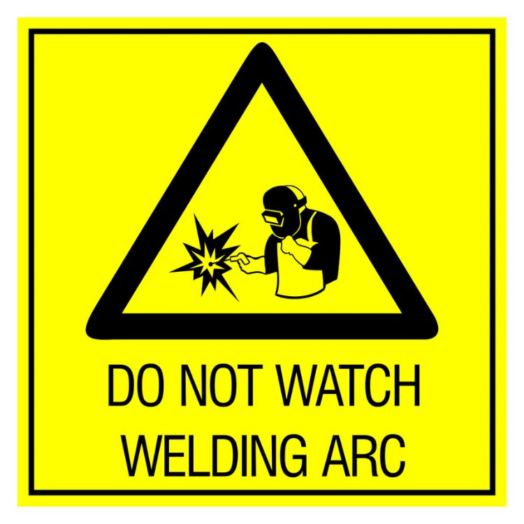 DO NOT WATCH WELDING ARC SAFETY SIGN (HW2)