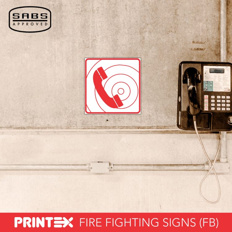 FIRE TELEPHONE SAFETY SIGN (FB 7) - Fire Fighting Signs (FB)