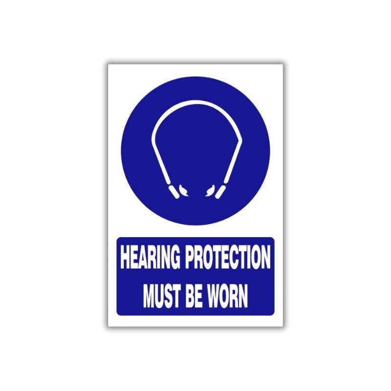Hearing protection must be worn safety sign (MV019A)