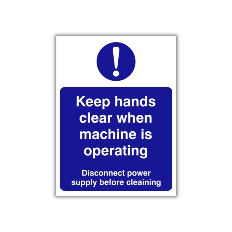 Machine operating safety sign (CAT27)