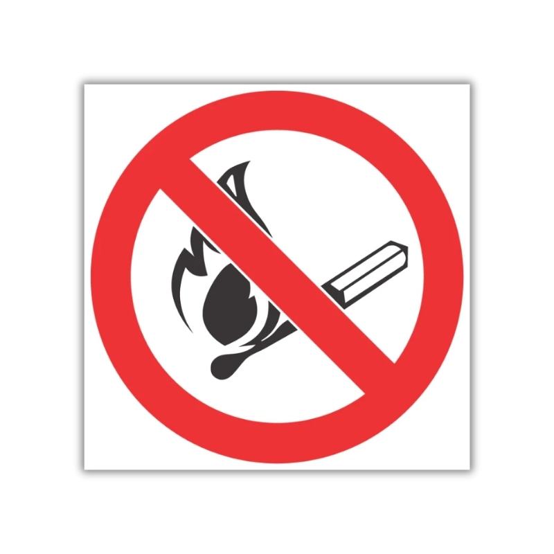 No Fires And Open Flames Safety Sign (PV2)