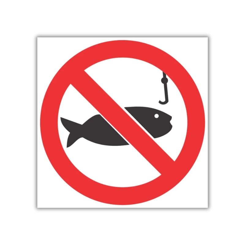 No Fishing Safety Sign (PV25) - Prohibitory Signs (PV)