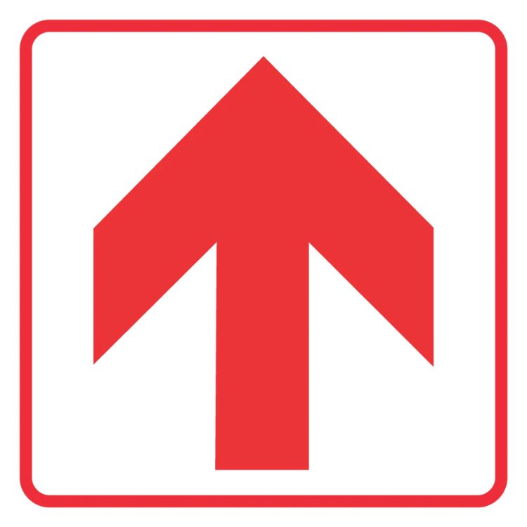 RED ARROW - LOCATION OF FIRE EQUIPMENT - Safety Signs
