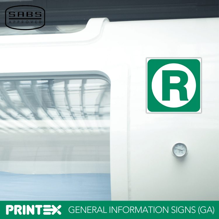 REFUGE CHAMBER SAFETY SIGN - General Information Signs