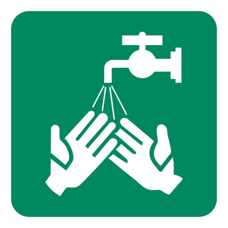 TAP FOR WASHING HANDS SAFETY SIGN - General Information