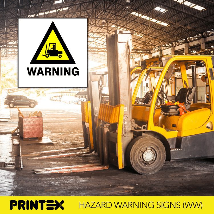 WARNING FORKLIFTS SAFETY SIGN (HW31)