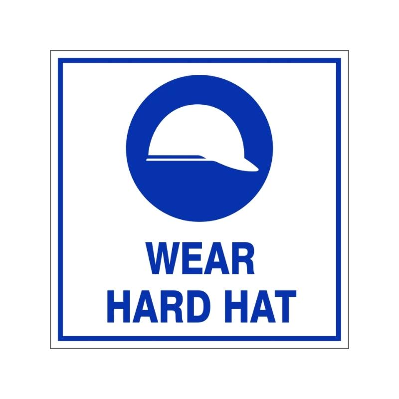 Wear Hard Hat Safety Sign (M13) - Mandatory Signs (MV)