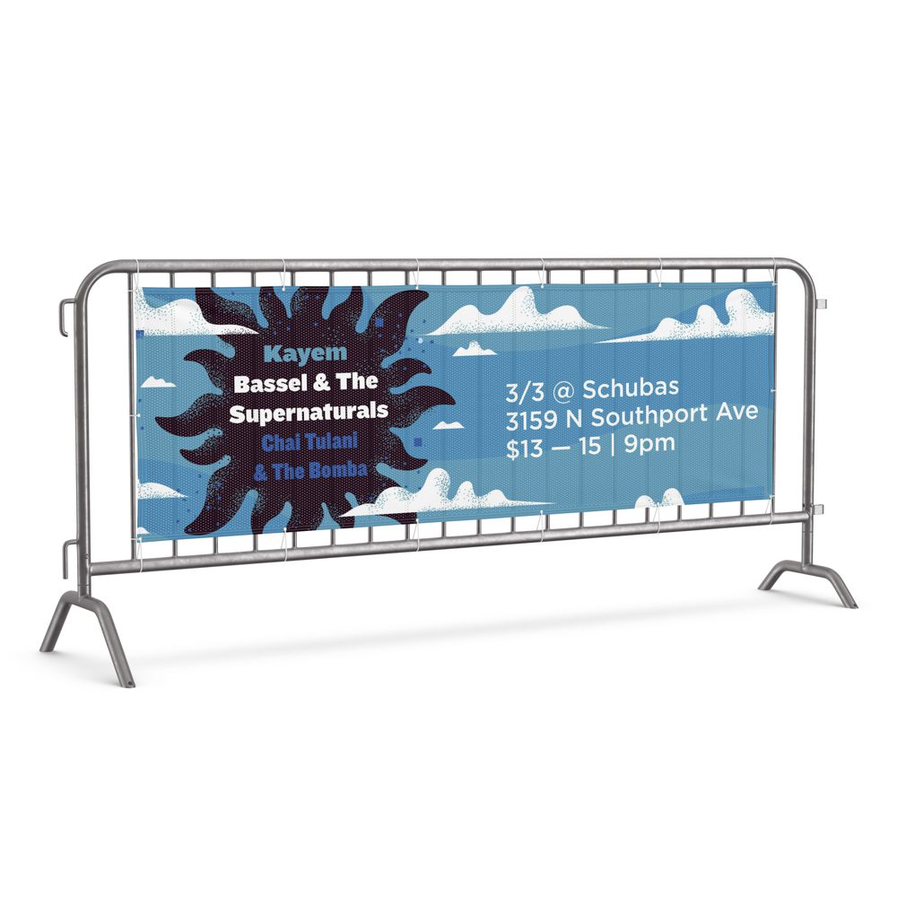 6mx1.2m Mesh Fence Banner | Banners & Fabrics | PRINTEX