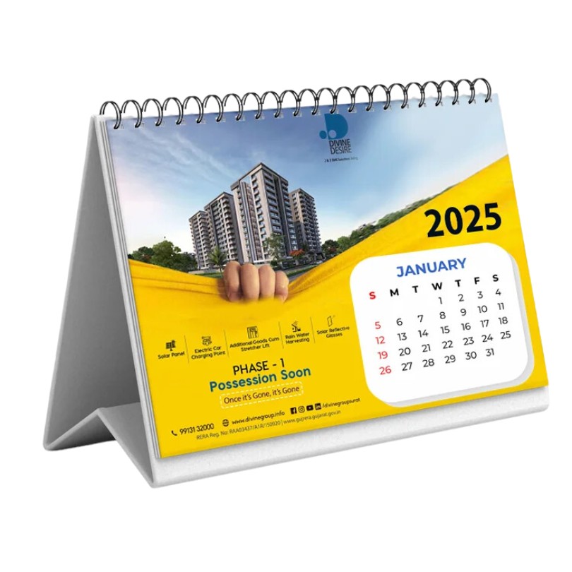 Wiro desk calendar printing | PRINTEX