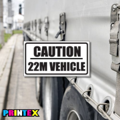 Caution 2mm Vehicle Sticker | Printex
