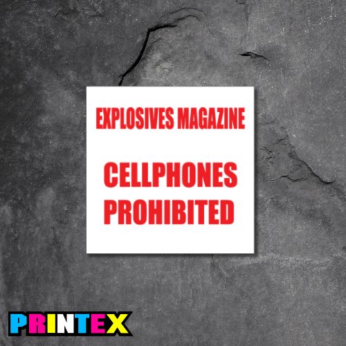 Explosives Magazine Business Sign | Printex