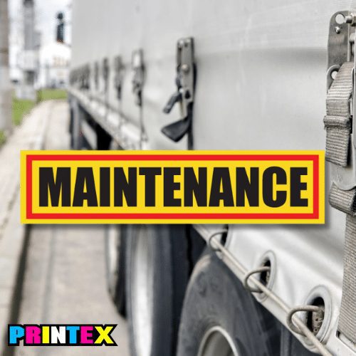 Maintenance Vehicle Sticker | Printex