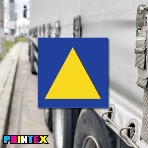 Yellow & Blue Vehicle Sticker | Printex