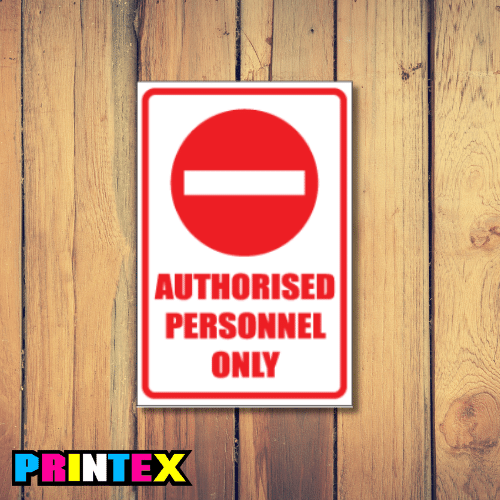 Authorised Personnel Only Business Sign | Security & Indemnity Signs ...