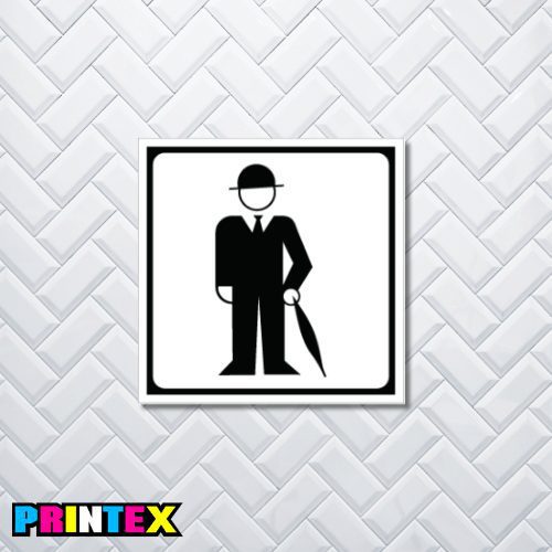Classic Men Toilet Business Sign | Office & Retail Signs | Printex