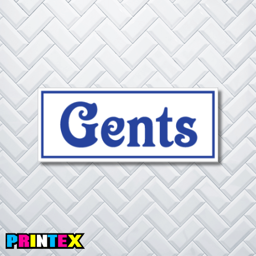 Gents Standard Toilet Business Sign | Office & Retail Signs | Printex