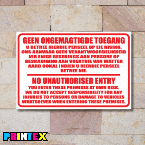 No Entry Business Sign | Security & Indemnity Signs | Printex