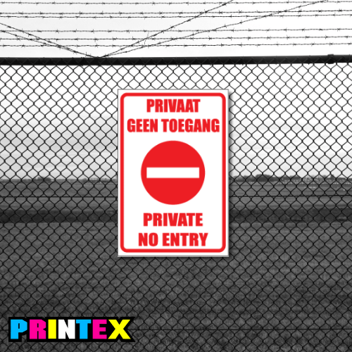 Private No Entry Business Sign | Security & Indemnity Signs | Printex