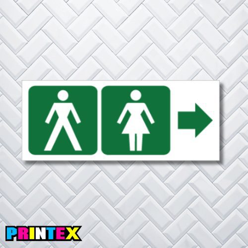 Toilets Right Arrow Business Sign | Office & Retail Signs | Printex