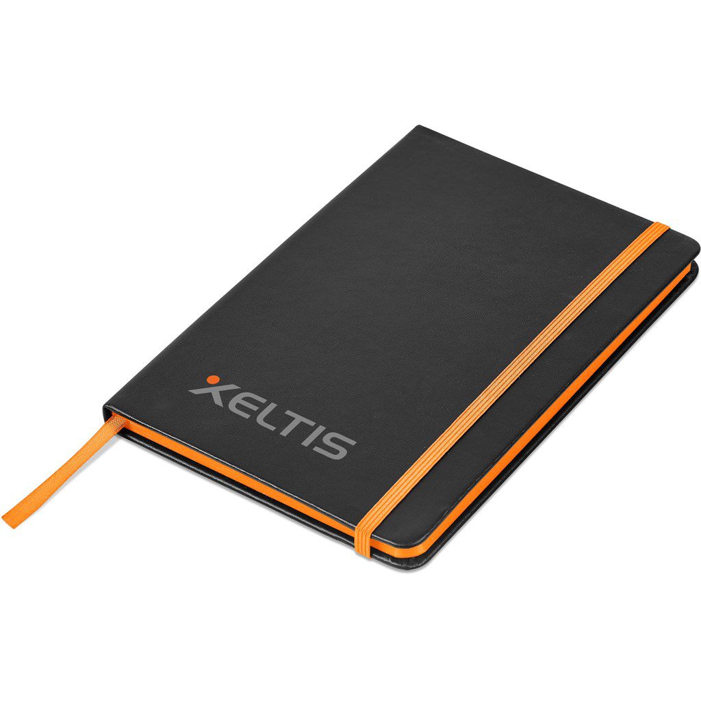 Altitude Colour-Edge A5 Hard Cover Notebook - Orange | FREE Design