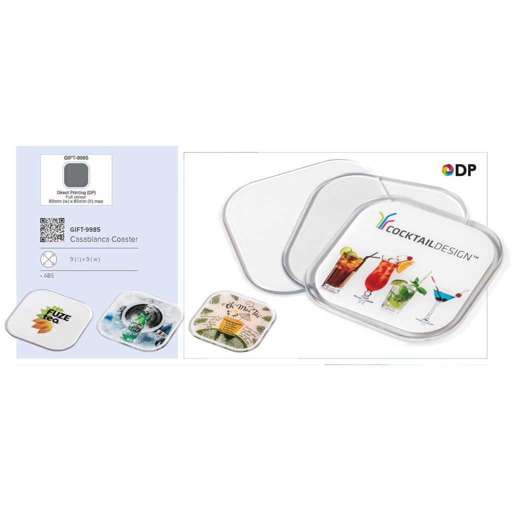 Casablanca Plastic Coaster | FREE Design